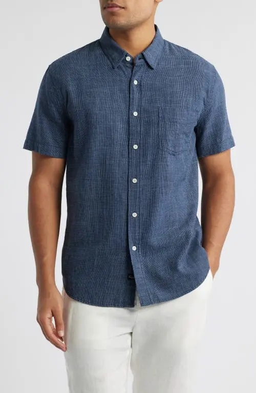 Rails Fairfax Short Sleeve Button-up Shirt - Navy Etch
