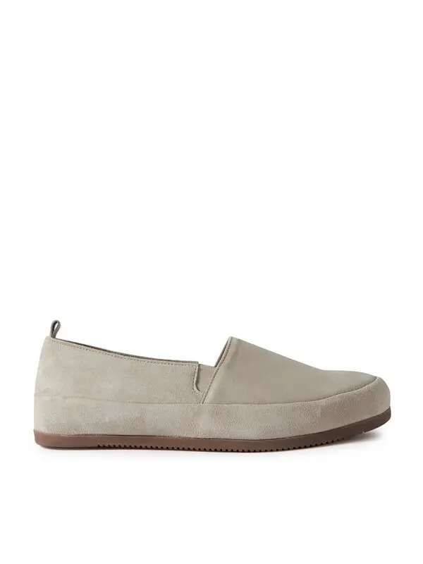 Mulo Suede Loafers - Neutrals