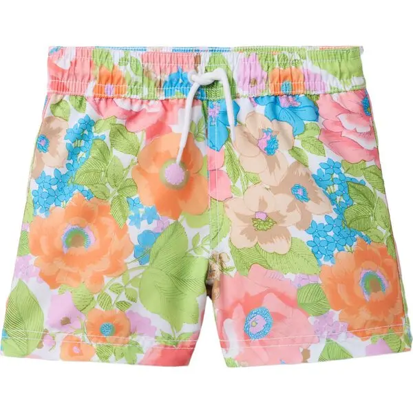 Janie And Jack Recycled Floral Swim Trunk