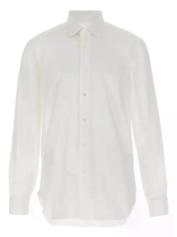BARBA NAPOLI Honeycomb-knit Shirt - White