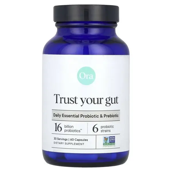 ORA ORGANIC Trust Your Gut Probiotic Capsules 60 Capsules