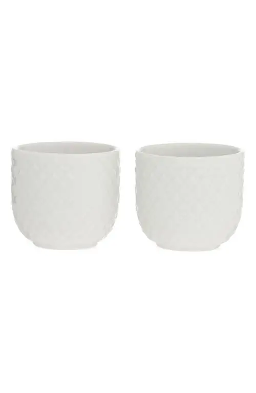 LYNGBY PORCELAEN Rhombe Set Of 2 Egg Cups