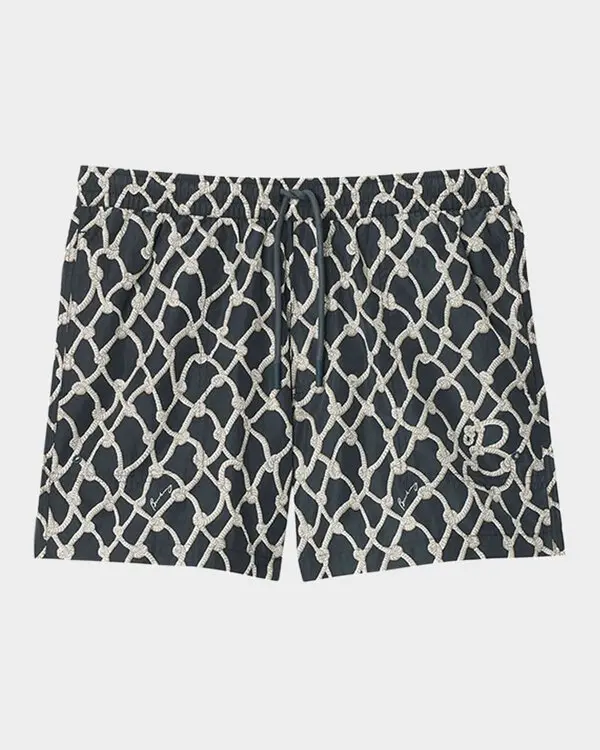 Burberry Knot-print Swim Shorts - Magnet Ip Pattern