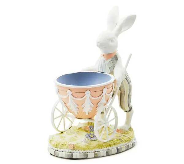 MACKENZIE-CHILDS Cameo Bunny With Cart