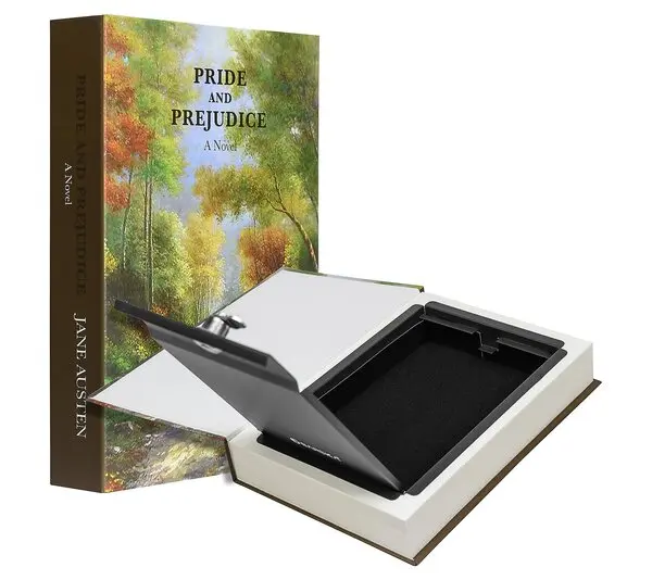 BARSKA Real Paper Book Lock Box With Key Lock