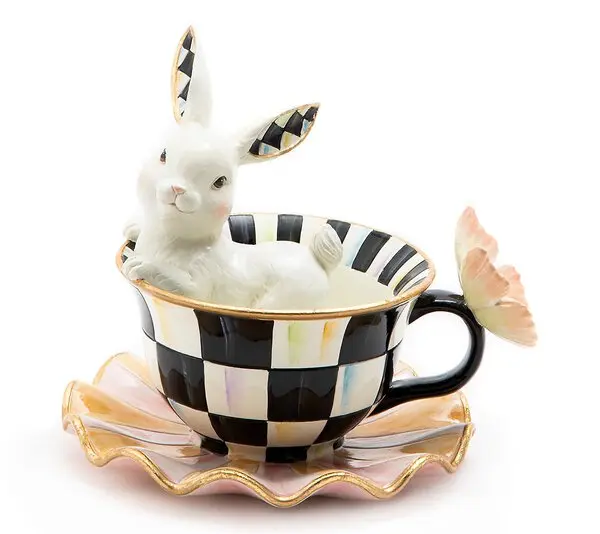 MACKENZIE-CHILDS Teacup Bunny