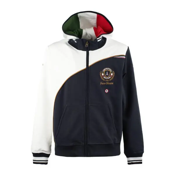 AERONAUTICA MILITARE Color-block Sweatshirt With Removable Hood