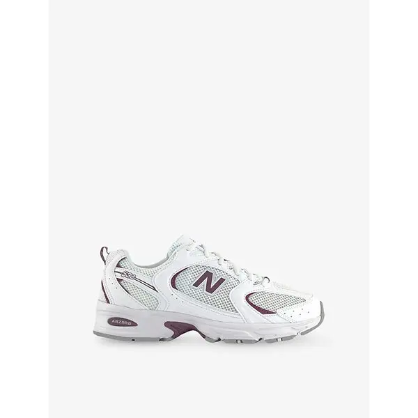 NEW BALANCE Mr530 Leather And Mesh Low-top Trainers - White Brown