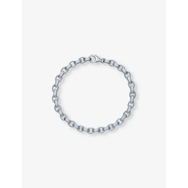 LA MAISON COUTURE Biiju Frost Sterling Belcher Chain Bracelet