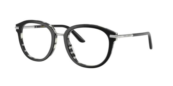 Dolce & Gabbana Dg3410 Eyeglasses - Top Black On Zebra