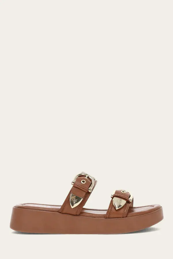 Frye Maya Buckle Sandal - Red