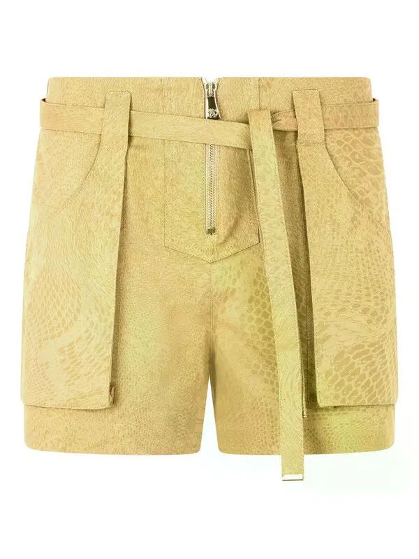 Roberto Cavalli Belted Shorts