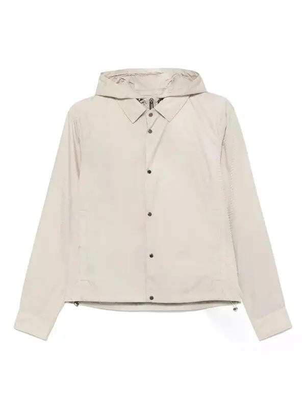 Emporio Armani Logo-pattern Jacket - Neutrals