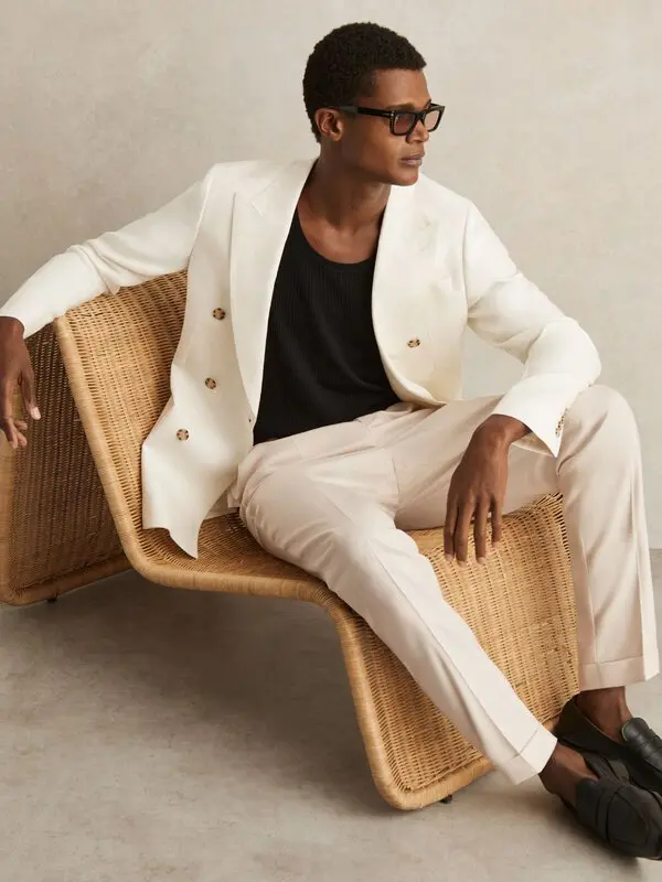 REISS Elite Tapered Turn-up Trousers