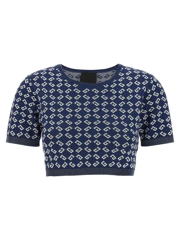 Givenchy Cropped Top - Blue
