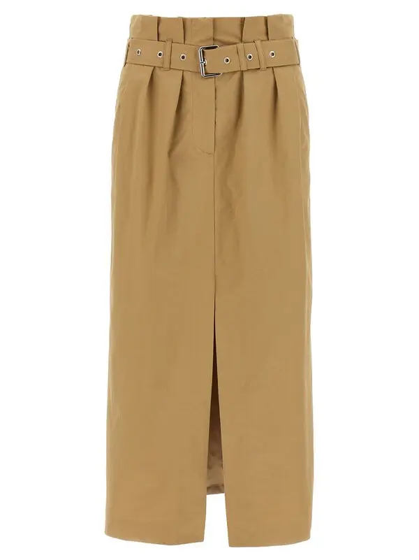 Dries Van Noten Seaches Long Skirt - Beige