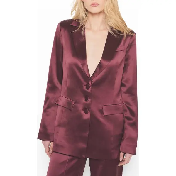 AS By DF Collins Satin Boyfriend Blazer