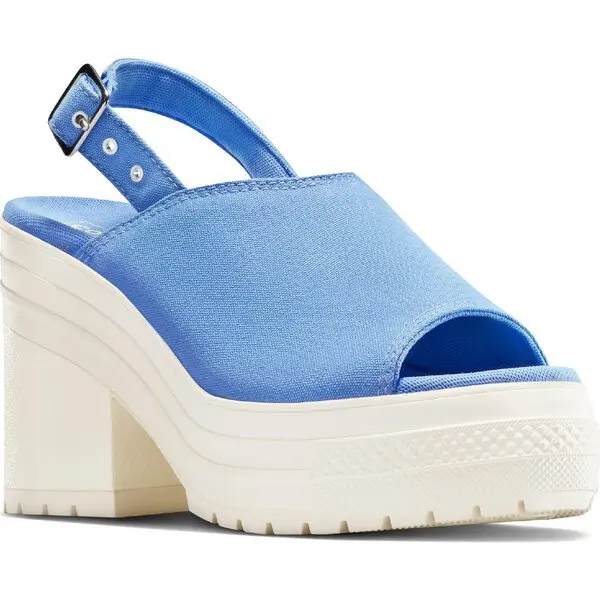 CONVERSE Gender Inclusive Chuck 70 De Luxe Heel Slingback Sandal - Open Sky/ Egret/ Open Sky
