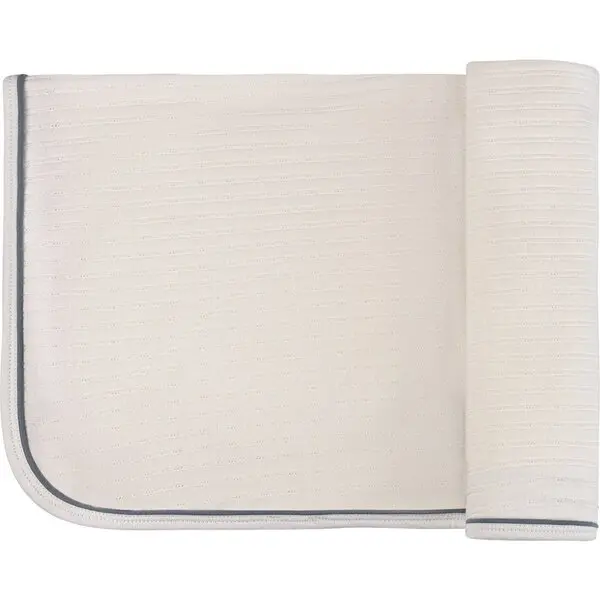 ELY'S & CO. Looms Wave Collectionpin Dot Blanket - Ivory Pin Dot