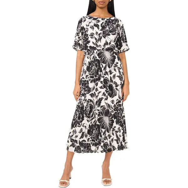 Halogen Floral Print Maxi Dress