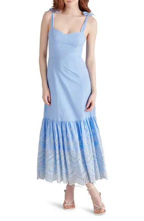 Steve Madden Rosalia Embroidered Cotton Maxi Sundress