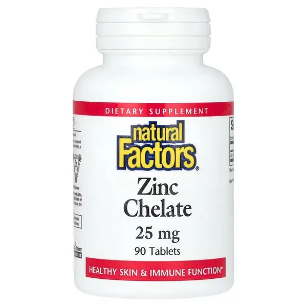 NATURAL FACTORS Zinc Chelate 90 Tablets