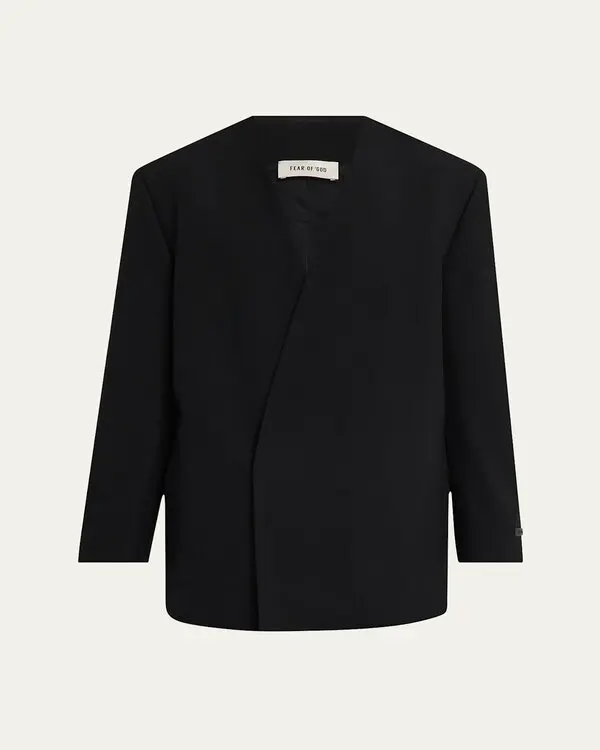 Fear Of God Gabardine Lapelless Blazer