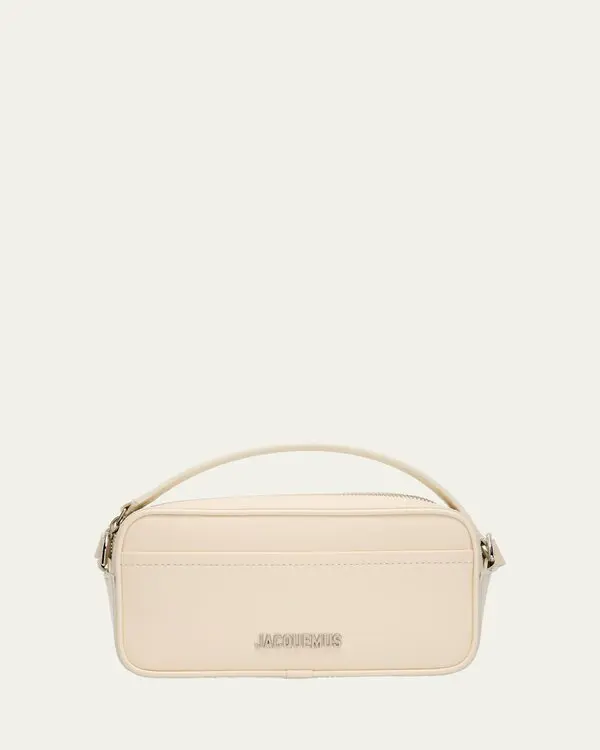 Jacquemus La Baneto Leather Crossbody Bag - Light Ivory