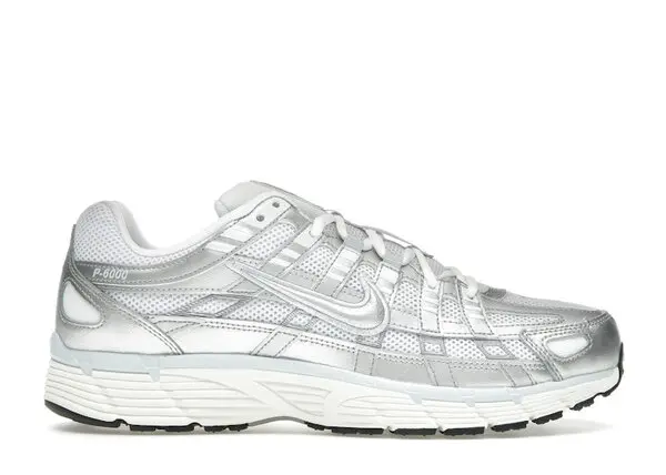 Nike P6000 Metallic Silver Sneakers - White/blue Tint/sail