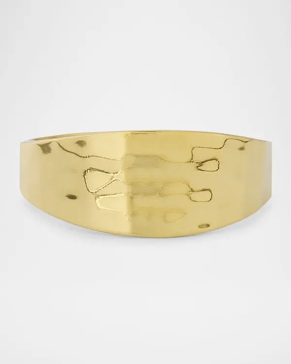 JENNIFER MEYER Tapered Hammered Band Ring - One-color