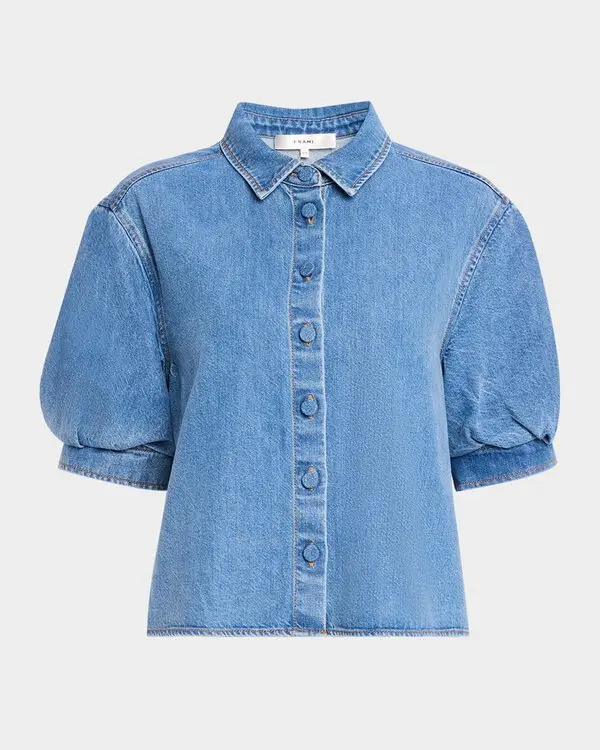 FRAME The Billow-sleeve Shirt - Subtle