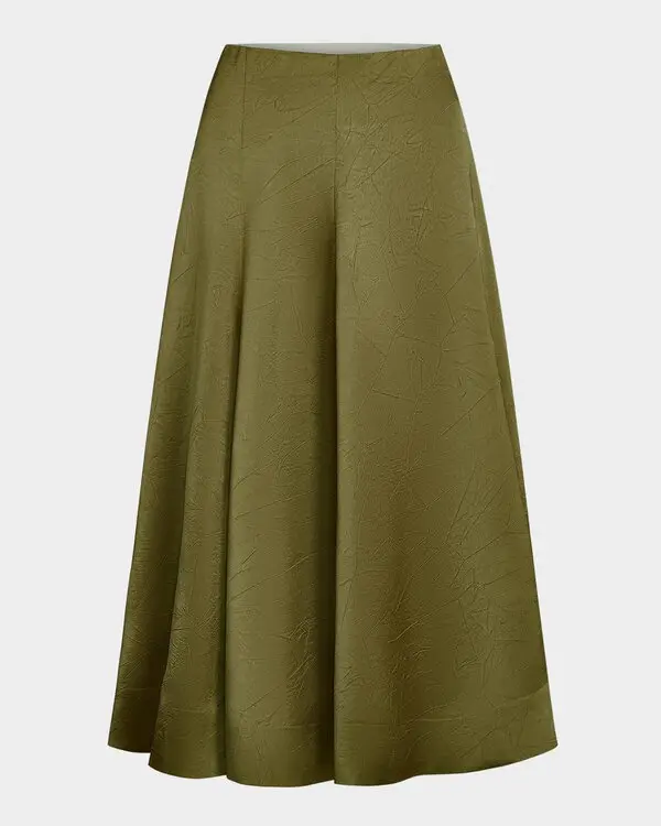 Vince Satin Draped Skirt - Herbaria