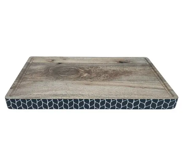 TEMP-TATIONS As Is Carved Willow 20' Xl Mango Wood Board