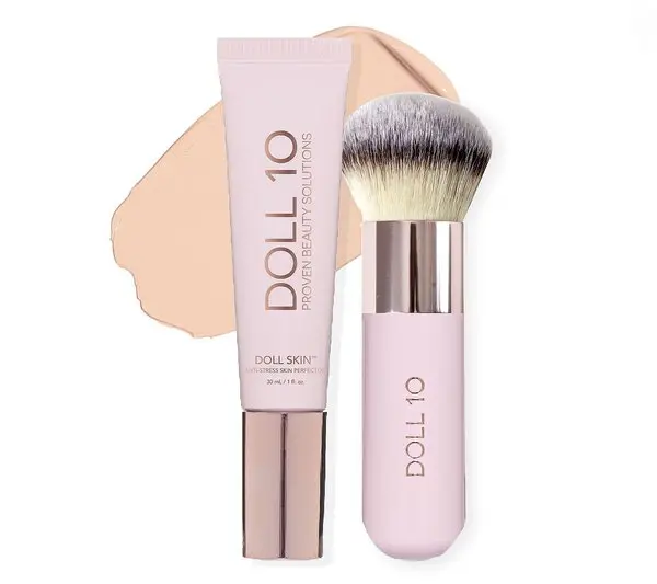 DOLL 10 Doll Skin Foundation With Brush