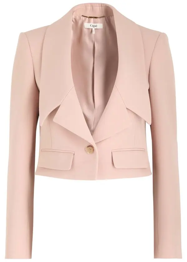 Chloé Cropped Wool Blazer