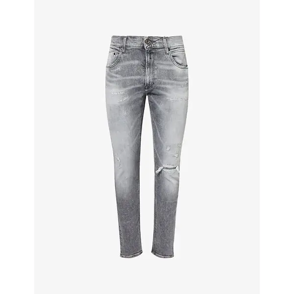 REPLAY Mickym Tapered-leg Stretch-denim Jeans