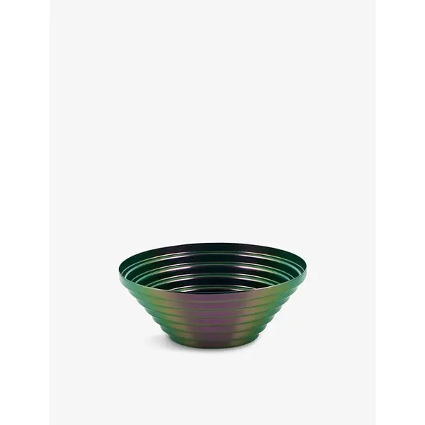 ALESSI Maya Small Basket Stainless-steel Bowl 20cm - Green And Purple