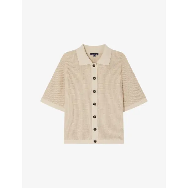 Soeur Cotton And Wool-blend Knitted Shirt