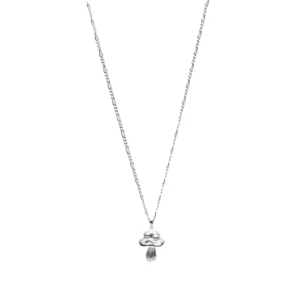 ALEC DOHERTY Portobello Mushroom Pendant Necklace - Silver