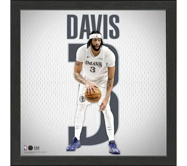 HIGHLAND MINT Anthony Davis Dallas Mavericks Im Pct Jrsy Frame