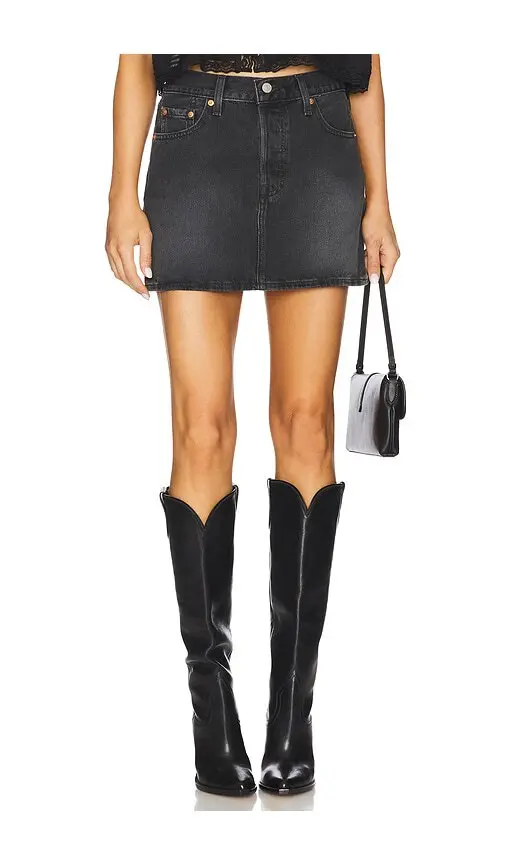 LEVI'S Icon Denim Skirt - Dark Mirror