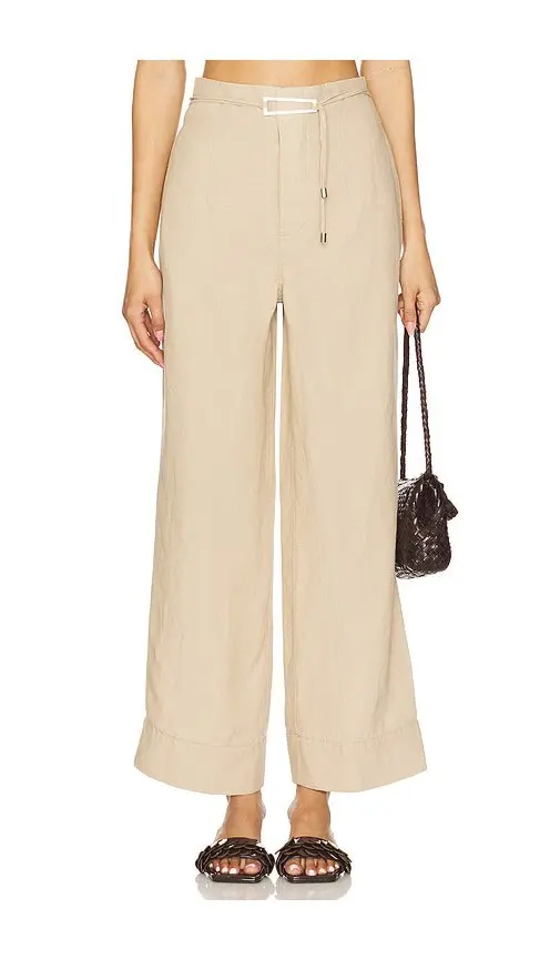 Onia Air Linen Paperbag Trouser