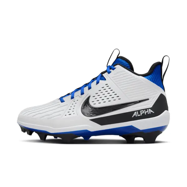 Nike Alpha Menace Strong Athletic Cleats - White