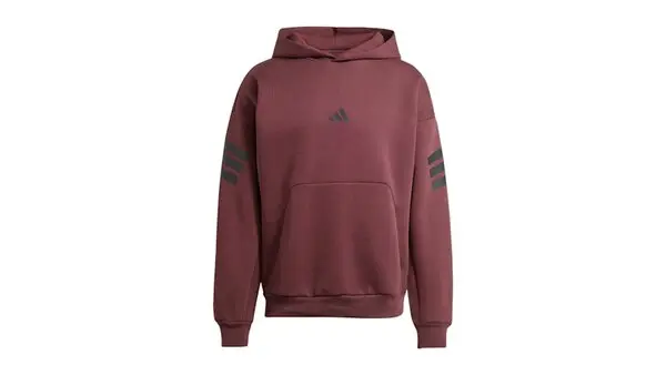 Adidas Future Icons 3-stripes Hoodie - Aurora Ruby/brown