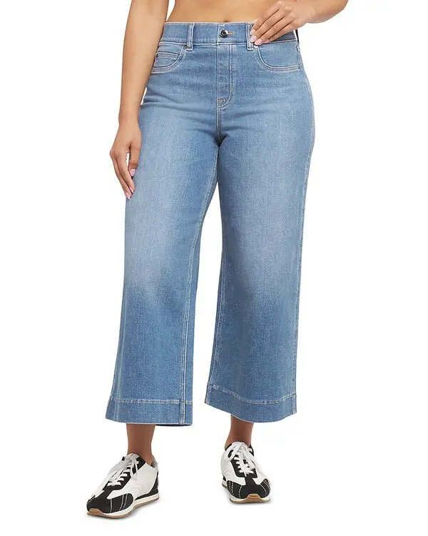 Spanx Cropped Wide-leg Jeans