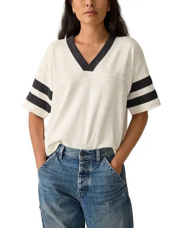 Faherty Brand Sunwashed Varsity Tee - Phantom Varsity