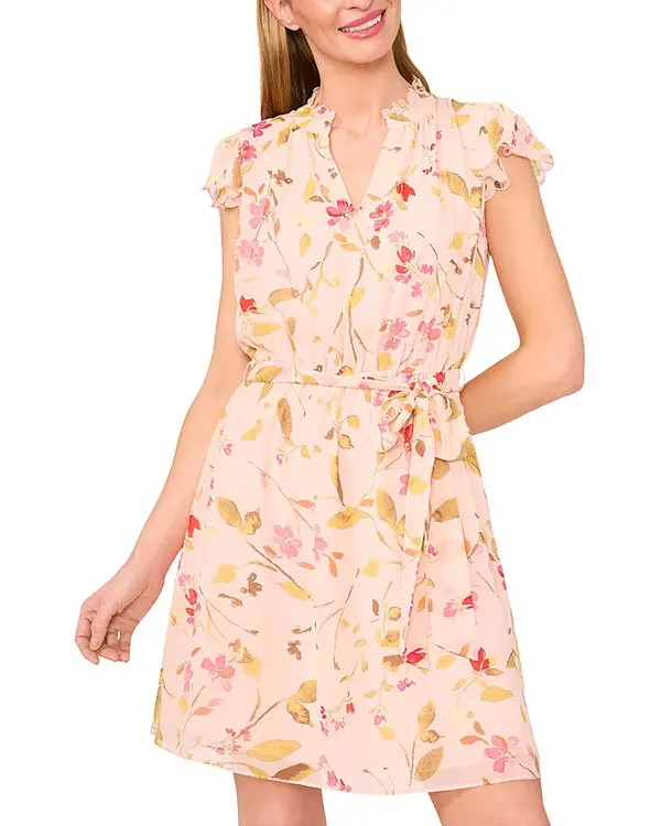 CECE DUPRAZ Scalloped Trim Dress