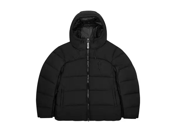 Trapstar Irongate Arch Pipping Puffer Jacket - Blackout