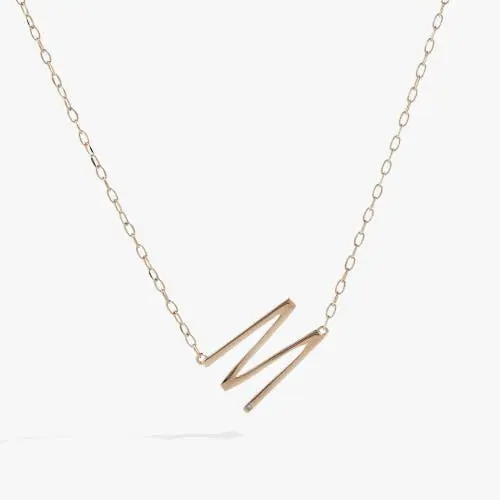 ALEX AND ANI Gold-plated Initial Pendant Necklace - Gold - M