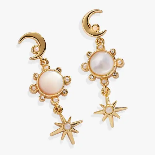 ALEX AND ANI Stargazer Triple Drop Earrings